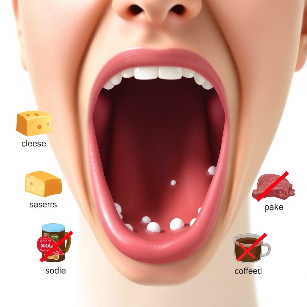 Caséum et amygdales : aliments à éviter et conseils